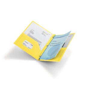 Office Depot® Brand School-Grade 3-Prong Poly Folder, Letter Size, Yellow