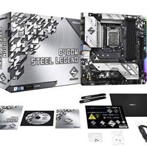 ASROCK B460M Steel Legend Supports 10th Gen Intel® Core™ Processors(Socket 1200) Motherboard