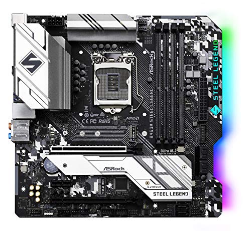 ASROCK B460M Steel Legend Supports 10th Gen Intel® Core™ Processors(Socket 1200) Motherboard