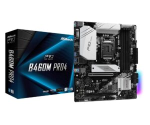 asrock b460m pro4 supports 10th gen intel® core™ processors (socket 1200) motherboard