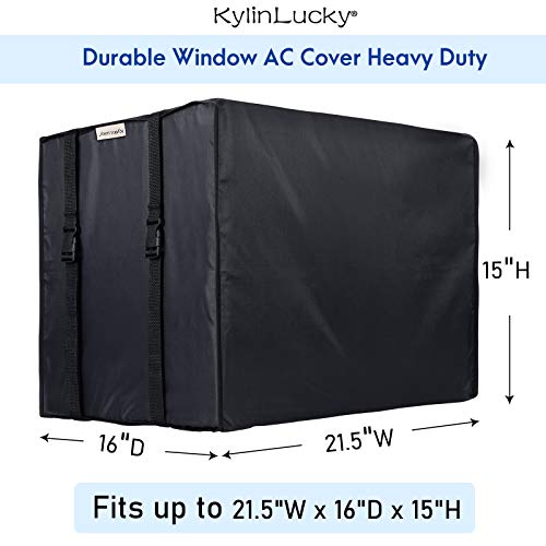 KylinLucky Window Air Conditioner Unit Cover - AC Covers for Outside (21.5W x 16D x 15H inches)