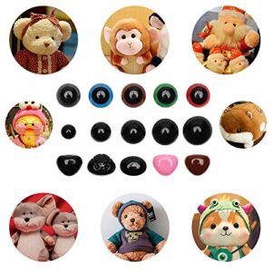 Maznyu 570PCS Premium Plastic Safety Eyes and Noses with Washers, Assorted Sizes for Craft Doll Eyes and Teddy Bear Nose, Plash Animal and Amigurumi, Crochet Toy and Stuffed Animals Craft Making