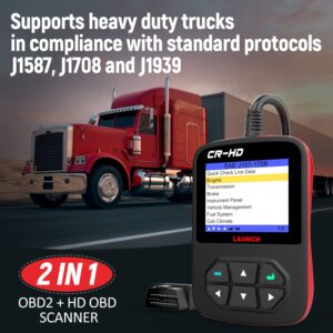 LAUNCH OBD2 Scanner CRP123i Car Code Reader Diagnostic Scan Tool-Android 7.0 Check Engine ABS SRS TCM Battery Test, 5" Touchscreen One-Click Wi-Fi Free Update for All Cars after 1996[2023 New Version]