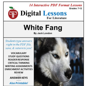 interactive pdf digital lesson study guide for white fang