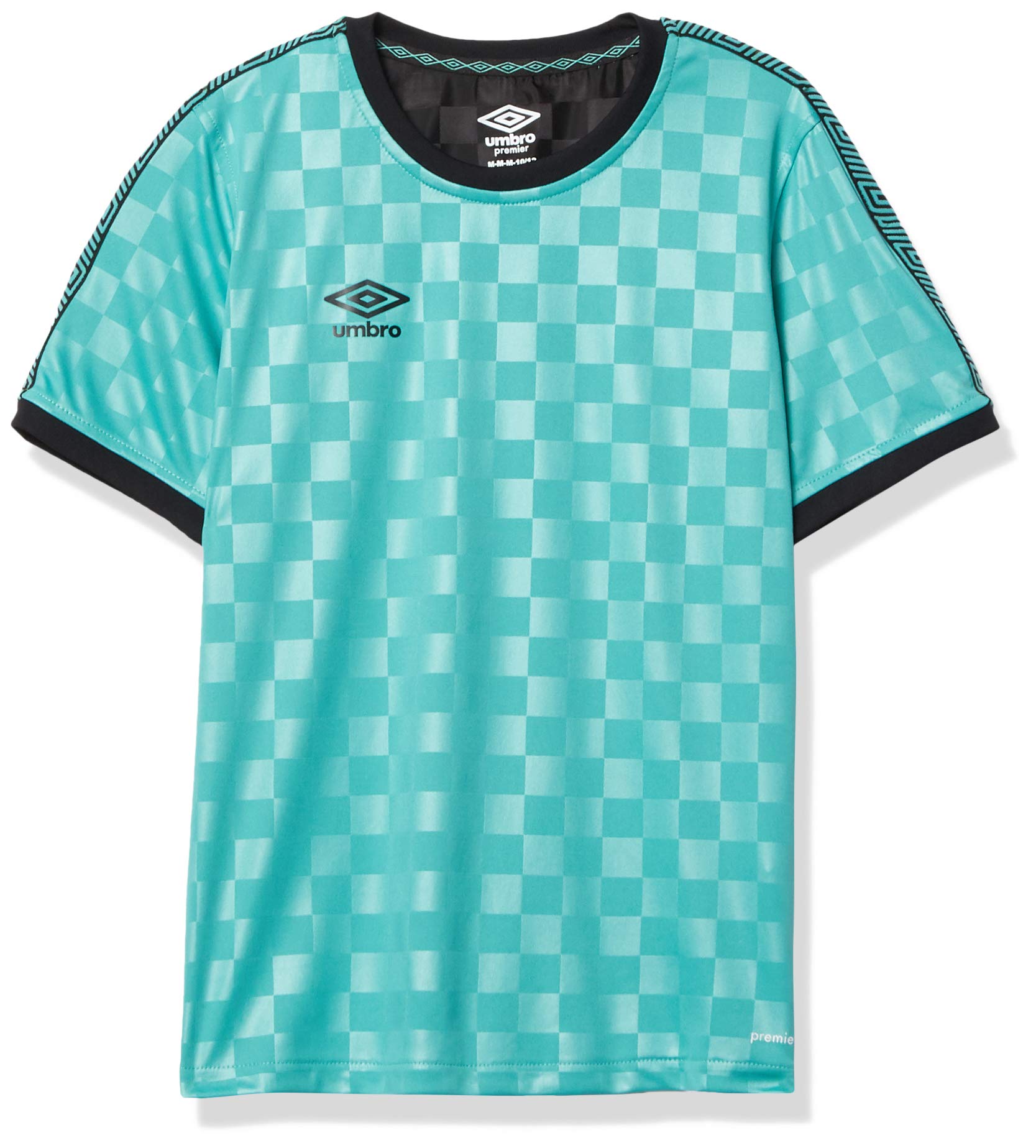 Umbro Check Diamond Perf S/s, Mint/Black Beauty, X-Large (18)