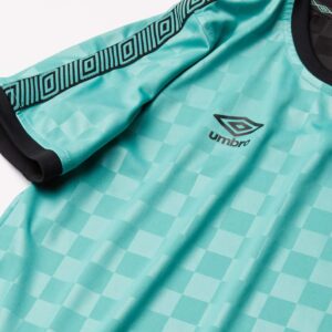 Umbro Check Diamond Perf S/s, Mint/Black Beauty, X-Large (18)