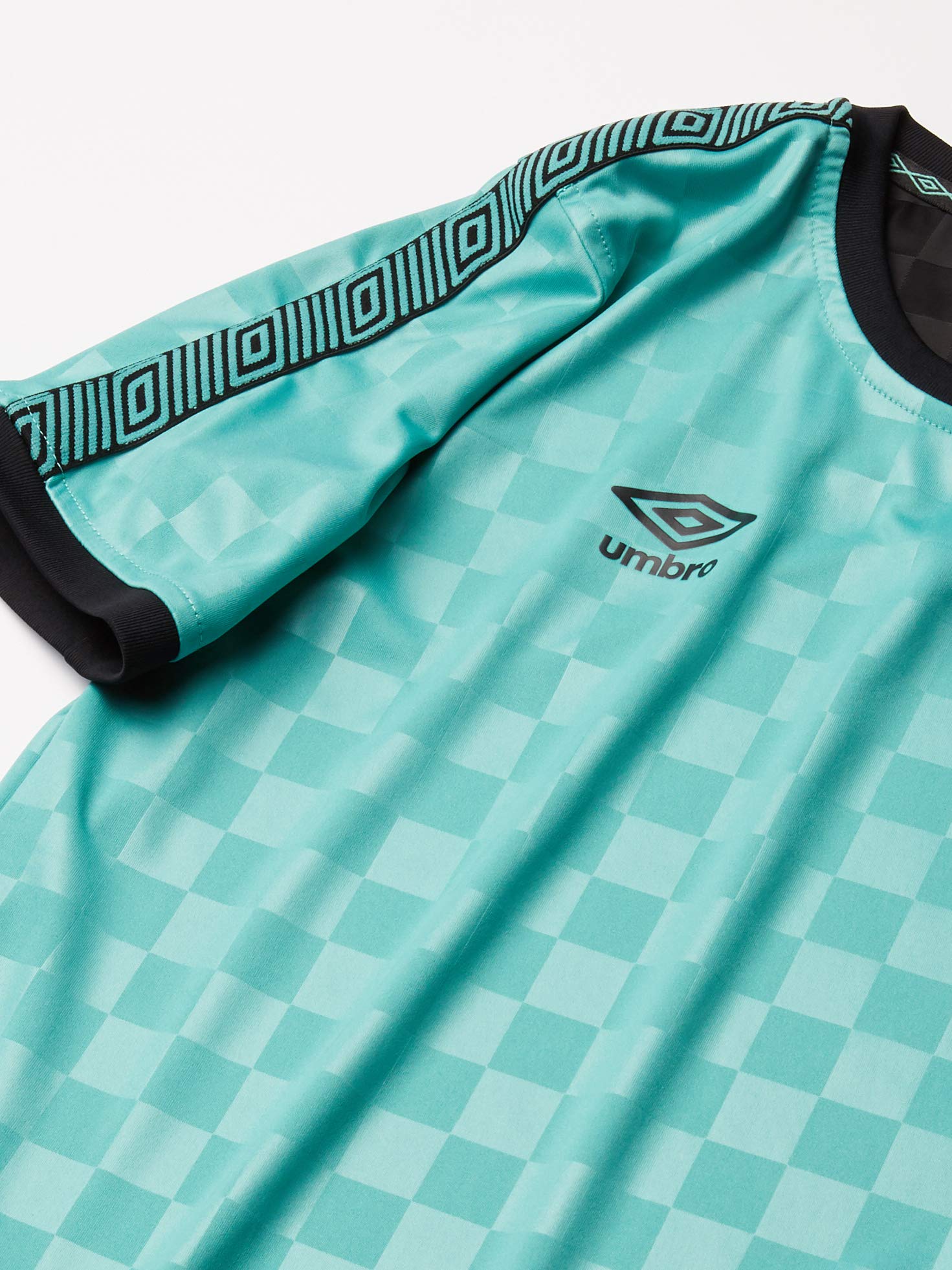 Umbro Check Diamond Perf S/s, Mint/Black Beauty, X-Large (18)