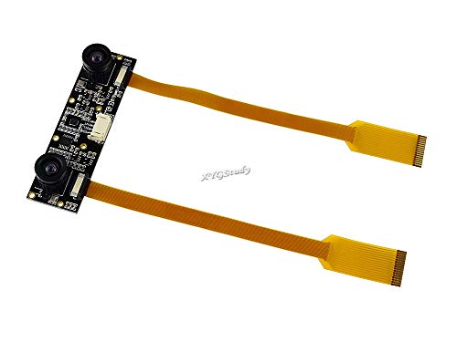 XYGStudy IMX219-83 Stereo Binocular Camera Sensor Module 3280x2464 8MP AI Depth Stereo Vision Dual IMX219 Supports Raspberry Pi 5 RPi CM3/CM3+ Compute Module POE IO Board/Jetson Nano B01