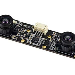 XYGStudy IMX219-83 Stereo Binocular Camera Sensor Module 3280x2464 8MP AI Depth Stereo Vision Dual IMX219 Supports Raspberry Pi 5 RPi CM3/CM3+ Compute Module POE IO Board/Jetson Nano B01