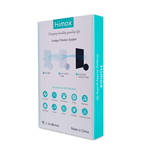 HIMOX H05 H13 Replacement Filter Medical Grade True HEPA Filter（Only Genuine HIMOX-H05 Replacement Filter Can the Performance of Your H05 Air Purifier) (Not Fit HIMOX H04 Air Purifier)