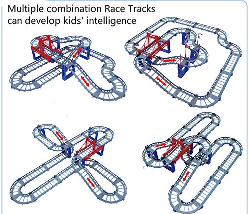 Race Tracks Toys for Kids Boys Girls Electric Car Create a Variety of Tracks 3 4 5 6 Year Old Boys Girls Best Gift (Colorful)