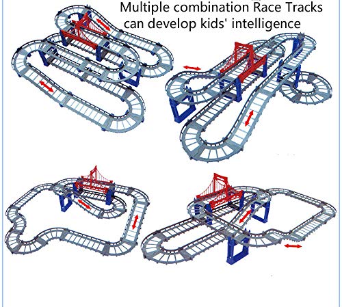 Race Tracks Toys for Kids Boys Girls Electric Car Create a Variety of Tracks 3 4 5 6 Year Old Boys Girls Best Gift (Colorful)