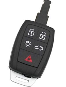 keymall keyless entry replacement remote key shell case blank 5b fob for volvo c30 c70 v50 s40 fcc id: kr55wk49259