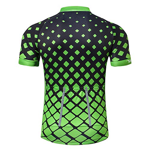 PSPORT Men's Cycling Jersey Short Sleeve Bike Shirts Summer Bicycle Clothing Reflective