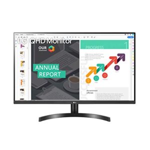 lg qhd 32-inch computer monitor 32qn600-b, ips with hdr 10 compatibility and amd freesync, black