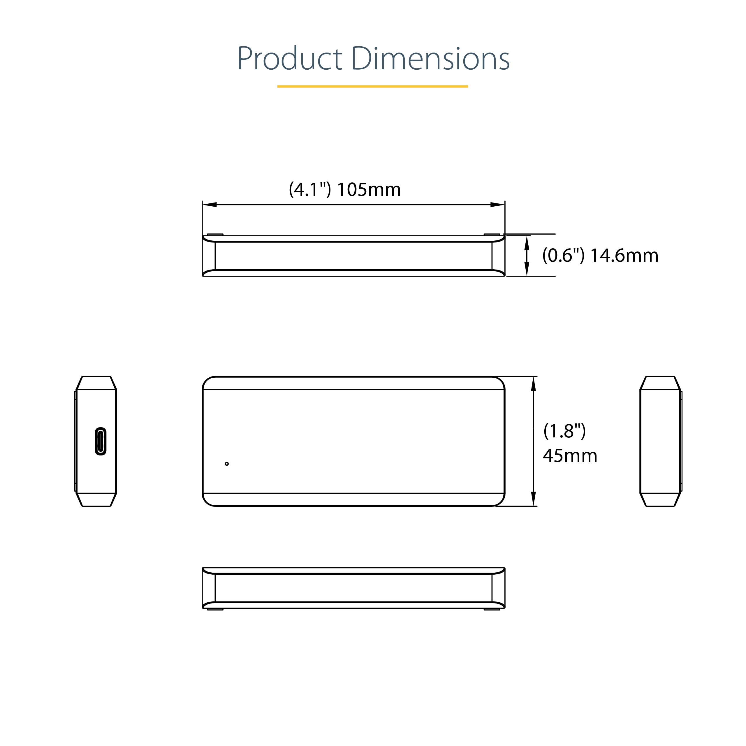 StarTech.com USB-C 10Gbps M.2 NVMe PCIe SSD Enclosure - Rugged Aluminum External M.2 PCIe M-Key Case IP67 Rated - 1GB/s Read/Write - Supports 2230/2242/2260/2280 - TB3 Compatible - Mac/PC (M2E1BRU31C)