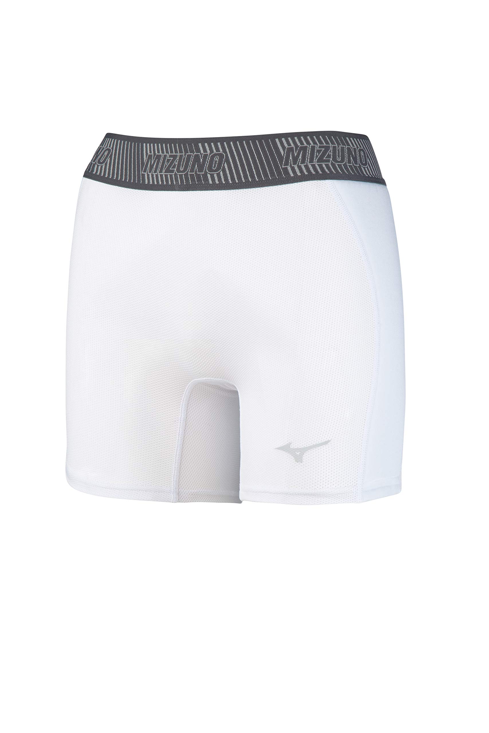 Mizuno Women's Aero Vent Padded Sliding Short, White, Medium