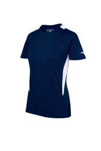 mizuno girls youth jersey, navy/white, medium us