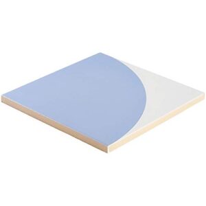 Tori Crescent Blue 4 in. x 8 in. Matte Porcelain Tile Sample