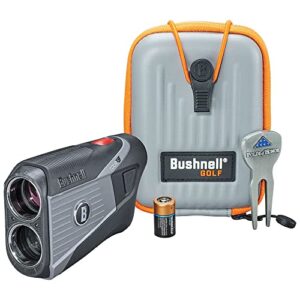 BUSHNELL GOLF V5 Patriot Pack Golf Laser Rangefinder, Pinseeker, Visual JOLT, BITE Magnetic Mount, Next Level Clarity and Brightness, Non-Slope Model