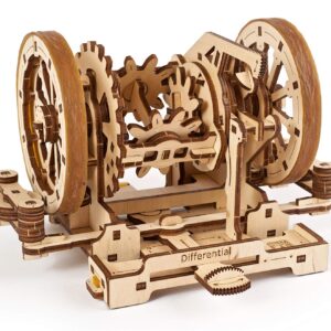 UGEARS STEM Differential Model Kit - Creative Wooden Model Kits for Adults, Teens and Children - DIY Mechanical Science Kit for Self Assembly - Unique Educational and Engineering 3D Puzzles with App