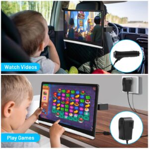 13.3 Inch 4K Android 11 Car Headrest Video Player, 2G+32G Rear Seat Car TV with 2.4G/5G WiFi, Car Headrest Screen Support Phone Wireless Connection Mirror Link, HDMI in+Out/Bluetooth/FM/USB