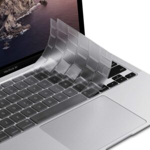 UPPERCASE GhostCover Premium Ultra Thin Keyboard Cover Protector Compatible with 2020+ MacBook Air 13” with Intel Chips or Apple Silicon M1 Chip, Latest Generation (A2179 A2337)