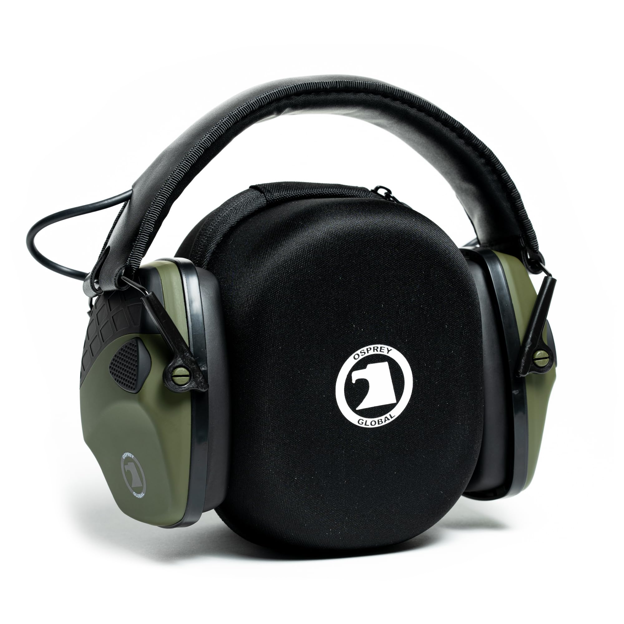 Osprey Global EM-OSP-82DB : Active Electronic Noise Cancelling Ear Muffs 82 Decibels (Shooting, industrial etc.)