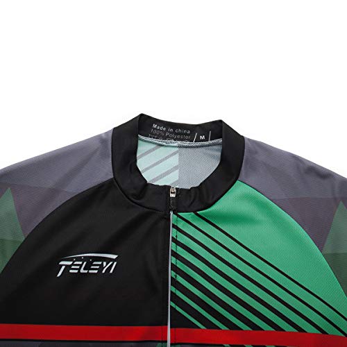 Cycling Jersey Set Men, Summer Biking Jerseys Bike Tops Bicycle Clothing Breathable Quick Dry