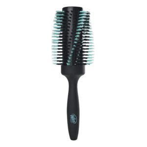 Wet Brush Smooth and Shine Round Brush - for Fine to Medium Hair - A Perfect Blow Out with Less Pain, Effort and Breakage - Spiral Bristle Design Creates Smoother Styles, 1.5" Barrel