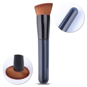 Foundation Brush, Flat Top Kabuki Foundation Brush for Liquid Makeup, Cream, Powder, Travel Size Face Foundation Blending Makeup Brushes (131)