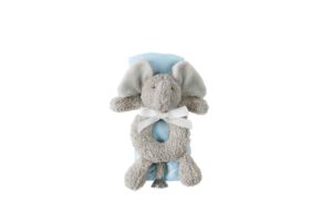 mud pie ring rattle and lovey set (grey elephant)