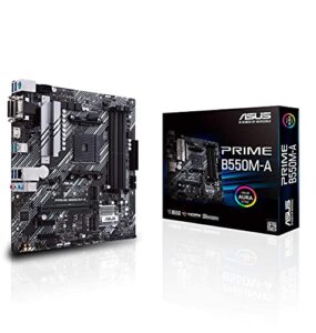 asus prime b550m-a/csm amd am4 (3rd gen ryzen™) microatx commercial motherboard (pcie 4.0, ecc memory, 1gb lan, hdmi 2.1/d-sub, 4k@60hz, tpm, asus control center express)