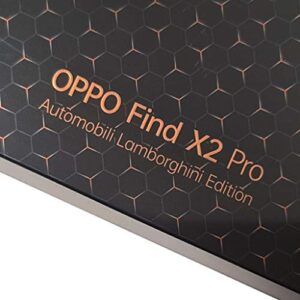 Oppo Find X2 Pro 5G (Lamborghini Automobile Edition) CPH2025 Single-SIM 512GB + 12GB RAM (GSM Only | No CDMA) Factory Unlocked Smartphone (Carbon Fiber Black) - International Version