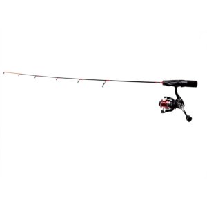 eagle claw ec2.5 medium light spinning combo 28", black/red