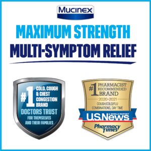 Mucinex Maximum Strength Sinus-Max (Day) Pressure, Pain & Cough & Nightshift (Night) Sinus Caplets, Fast Release, Powerful Multi-Symptom Relief, 40 caplets (24 Day time + 16 Night time) (Pack of 2)