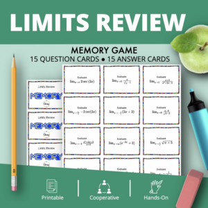 calculus: limits math memory game