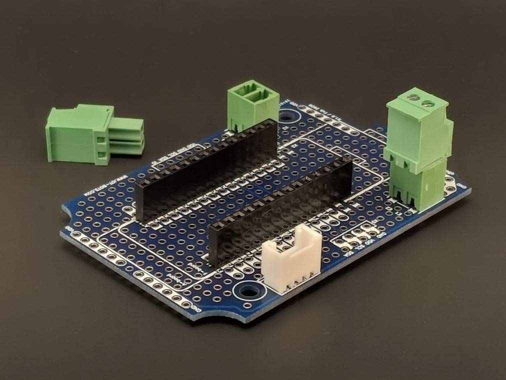 qBoxMini DIY IOT Enclosure Plus Kit (One SMA), IOT Enclosure for Arduino MKR Feather ESP32 Cellular LoRa WiFi Board, Waterproof IP65 Enclosure with Glands, prototyping PCB, connectors Set and SMA