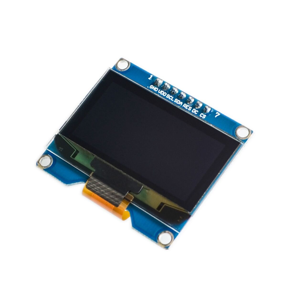 Wholesale 1.54 inch 7PIN White OLED Screen Module SSD1309 Drive IC Compatible for SSD1306 IIC/SPI Interface 12864