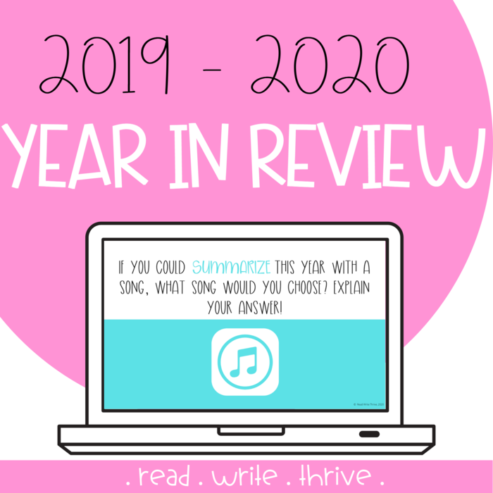 2019-2020 End of School Year Reflection