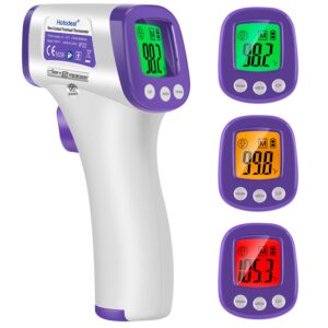 infrared forehead thermometer, non-contact forehead thermometer for adults, kids, baby, accurate instant readings no touch infrared thermometer with 3 in 1 digital lcd display for face, ear, body