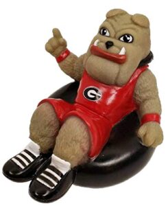 rubber tubbers georgia bulldogs (hairy dawg) collegiate bathtub toys - officially licensed ncaa team mascots, authentic sports memorabilia, novelty rubber ducks (university of georgia)