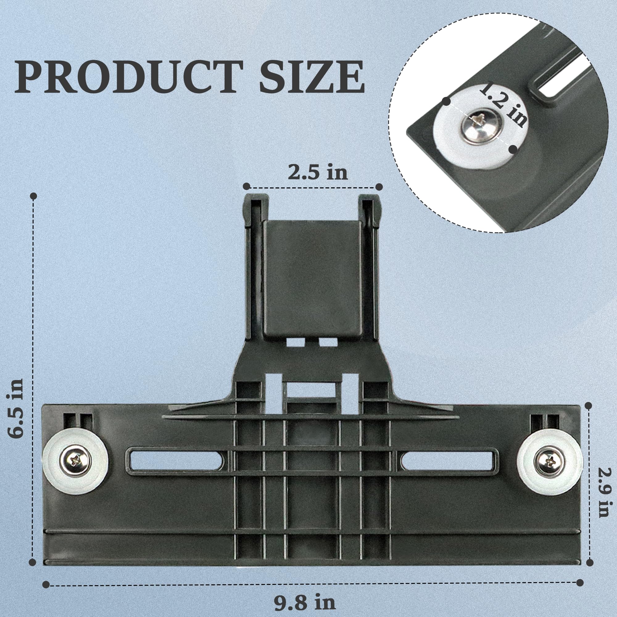 Romalon 2024 Upgraded W10350375 Dishwasher Upper Rack Adjuster Parts 1.2in Dia Wheels W10712395 AP5957560 3516330 AP595756 fit for Kenmore 665 Whirlpool Dishwasher WDT750SAHZ0 WDT730PAHZ0 2 Pack