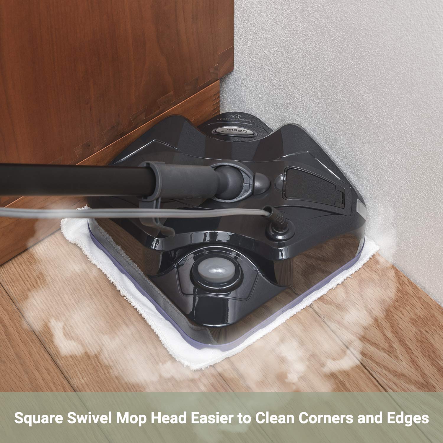 OApier S8 Steam Mop, Floor Steam Cleaner for Hardwood and Tile, Laminate, Vinyl, 360 Degree Swivel Head, 20 ft Power Cord