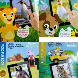 Dreamtivity Baby Einstein Video Fun Board Books, 4-Book Set