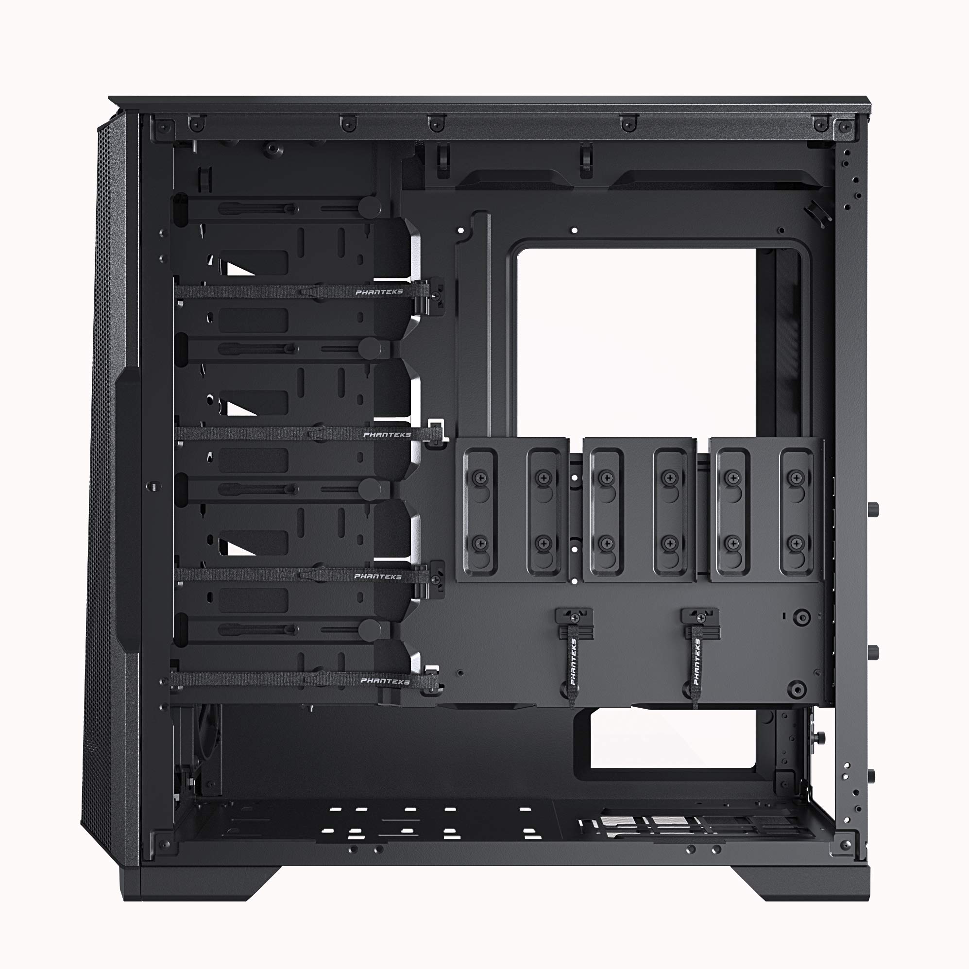 Phanteks (PH-EC500ATG_DBK01) Eclipse P500A high airflow full-metal mesh design, ATX Mid-tower, Digital-RGB Lighting, 140mm D-RGB case fans, Tempered Glass, Dual System capable, Black