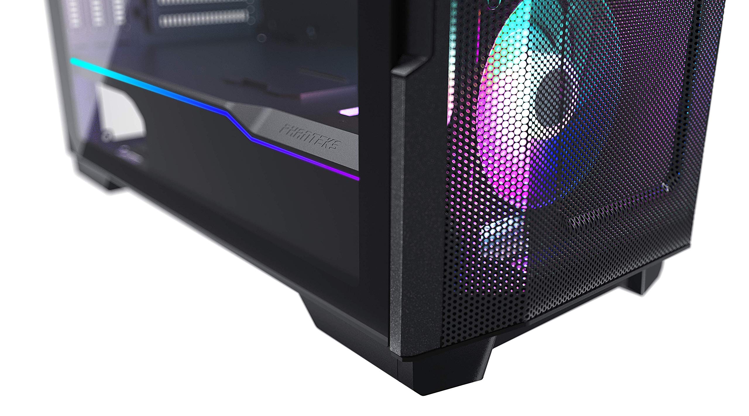 Phanteks (PH-EC500ATG_DBK01) Eclipse P500A high airflow full-metal mesh design, ATX Mid-tower, Digital-RGB Lighting, 140mm D-RGB case fans, Tempered Glass, Dual System capable, Black