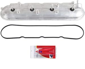 ransoto engine valve cover compatible with 1999-2008 escalade chevrolet silverado express suburban tahoe avalanche trailblazer crovette camaro gmc sierra yukon driver side replace 12570427 264-965