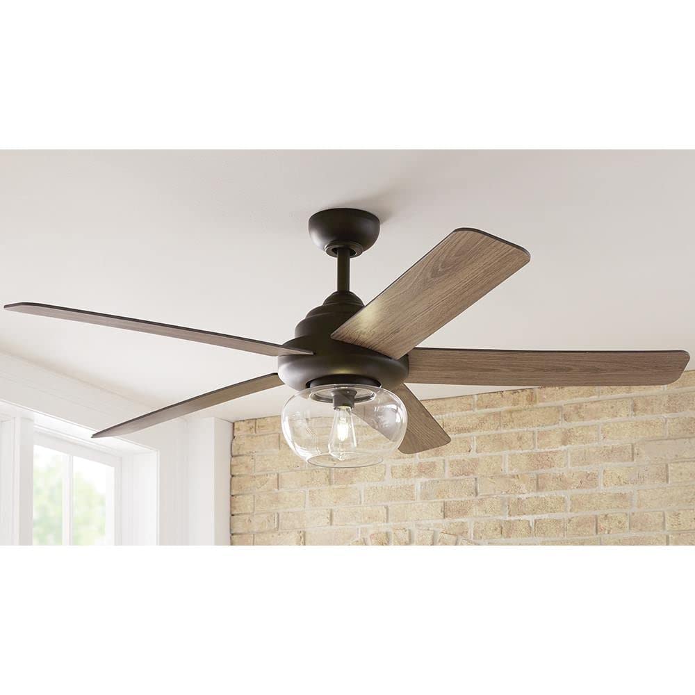 Avonbrook 56 in. LED Bronze Ceiling Fan with Light Kit and Remote Control