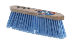 broom refill head for kitchen and home broom - heavy duty household broom easy sweeping dust and wisp floors and corners (blue- synthetic)